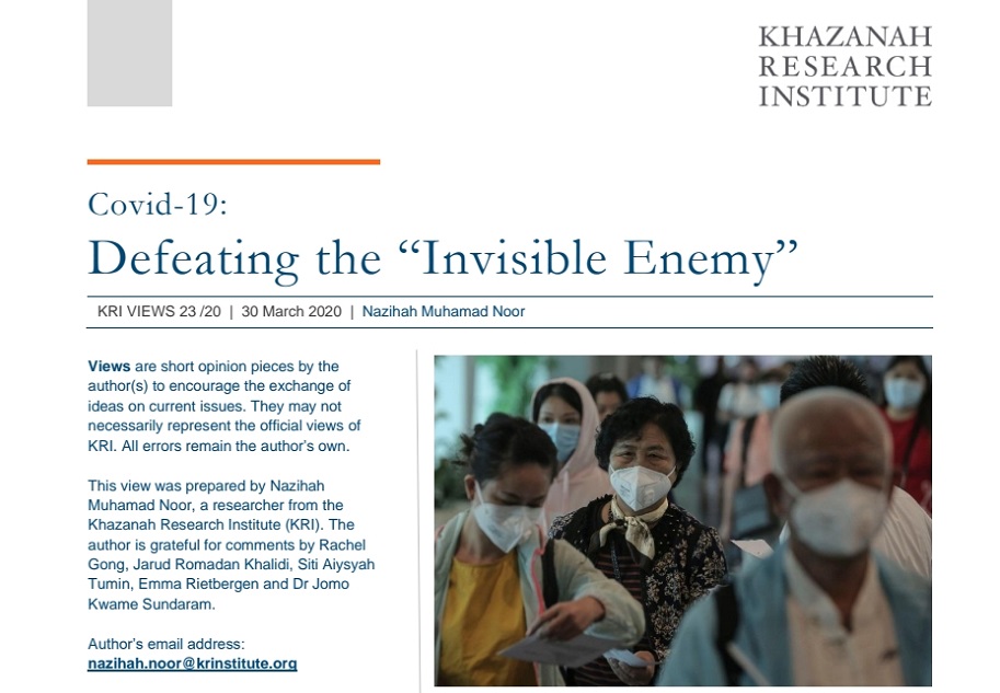 Covid-19 : Defeating the “Invisible Enemy” - Institute of Strategic ...